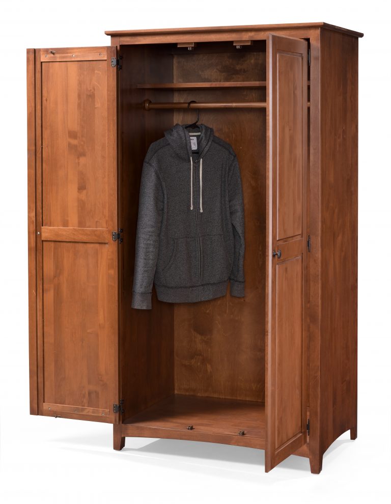 68601 Shaker Wardrobe Unfinished Bare Furniture Corp